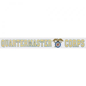 U.S. Army Decal - 14" Quartermaster Corps - Strip – Army Navy Marine Store