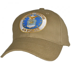 USAF Ballcap Air Force with Emblem - Khaki – Army Navy Marine Store